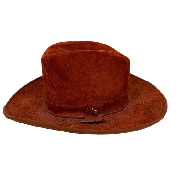 Accessories | Burnt Orange Suede Leather Rancher Hat | Poshmark